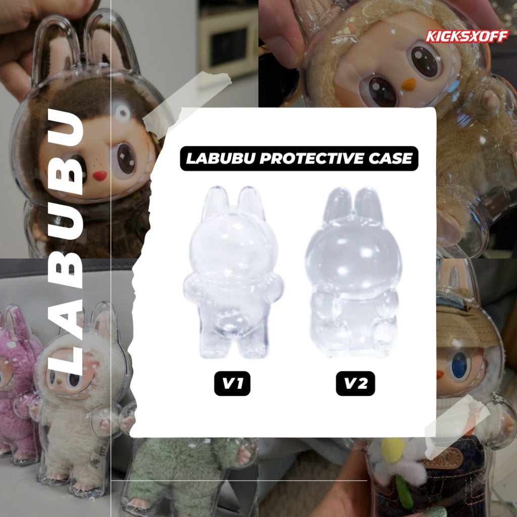 [Ready Stock] Labubu V1 V2 Transparent Protective Cover – Kicksxoff